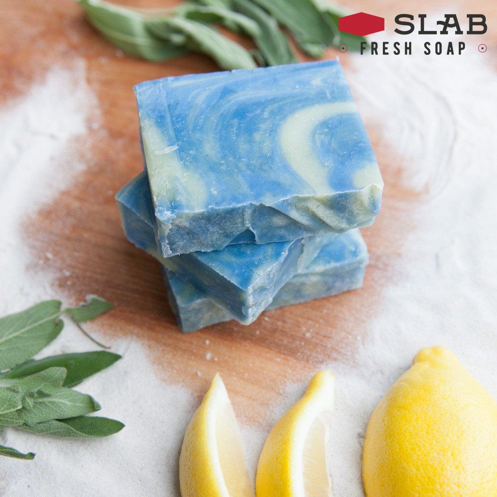 Cedar Sage Lemon Sand Soap | Castile Soap | SLAB FRESH SOAP™ - SLAB Soap